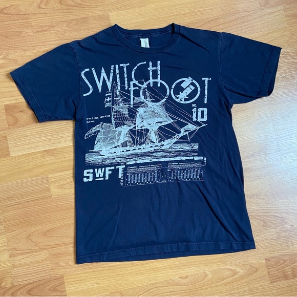 Shirts | Vintage Switchfoot Mens Logo Y2k Christian Indie Band Tshirt ...